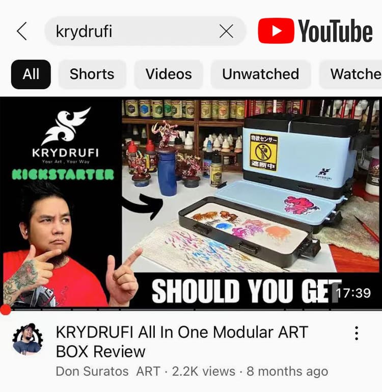 KRYDRUFI - Your ultimate all-in-one mobile battle painting station