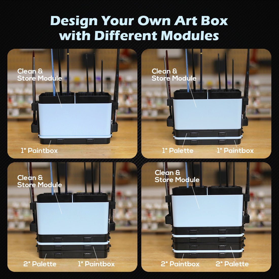 All-in-One Modular Art Box —— Standard Set - KRYDRUFI